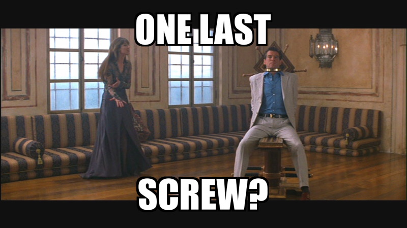 one last screw? Meme Generator