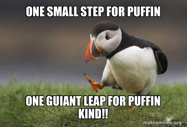 one small step for puffin one guiant leap for puffin kind!! - Unpopular ...