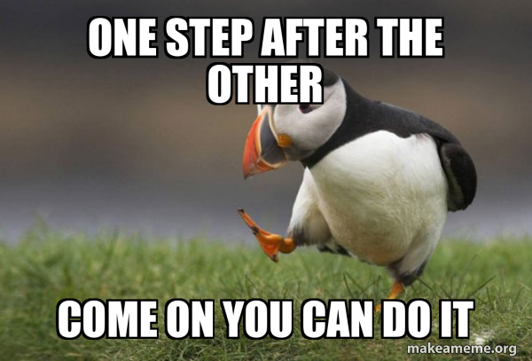one step after the other come on you can do it - Unpopular Opinion ...