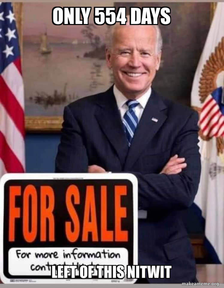 Only 554 days left of this nitwit Meme Generator