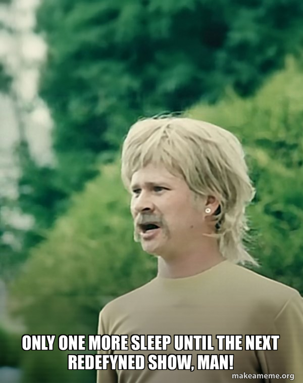 ONLY ONE MORE SLEEP UNTIL THE NEXT REDEFYNED SHOW, MAN! - Blink 182 WTF ...