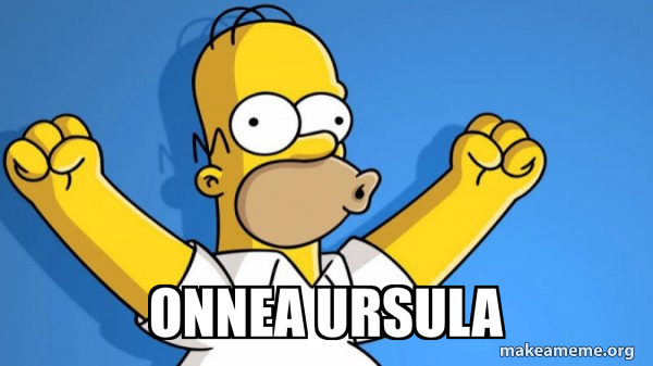 Onnea Ursula - Happy Homer Meme Generator