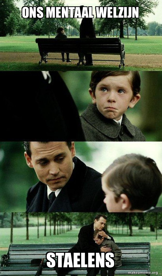 ons mentaal welzijn staelens Meme Generator