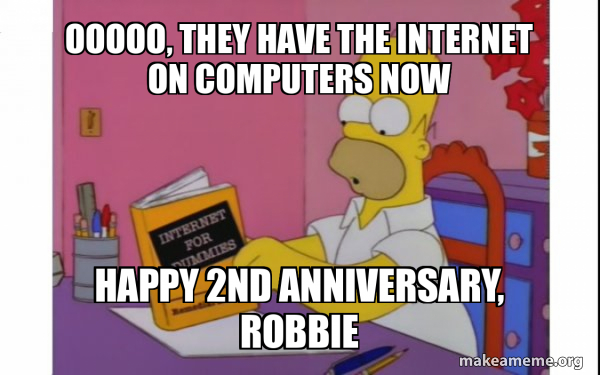 OOOOO, They have the internet on computers now Happy 2nd Anniversary ...