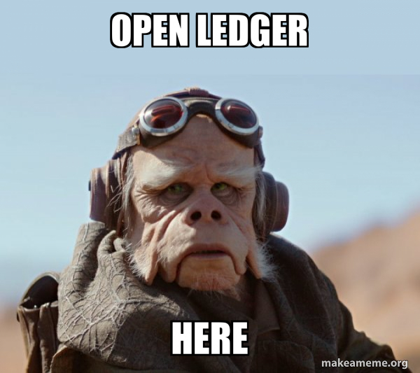Open Ledger HERE - The Mandalorian - I Have Spoken Meme Generator
