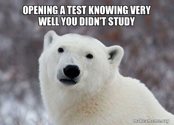 Opening a test knowing very well you didn't study - Popular Opinion ...