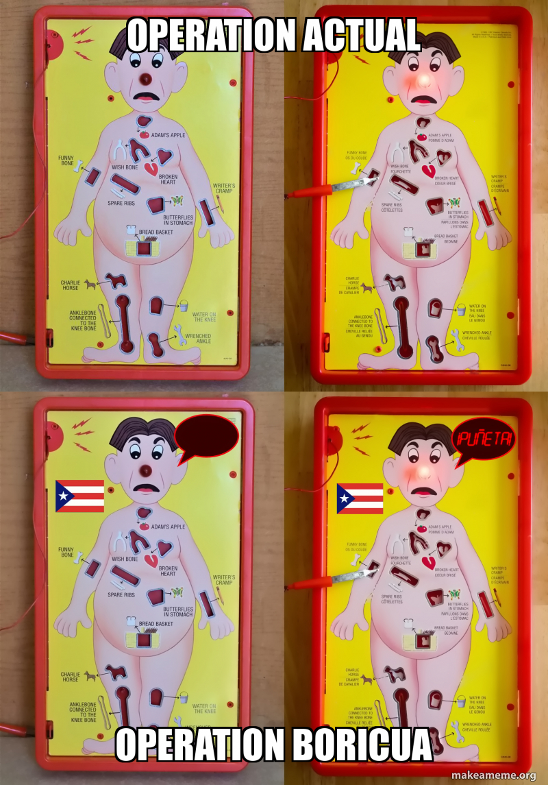 operation actual operation boricua - ComparaciÃƒÂ³n Meme Generator