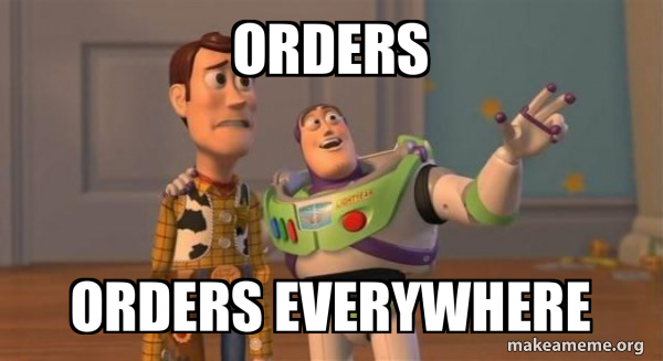 Orders Orders Everywhere - Buzz and Woody (Toy Story) Meme Meme Generator