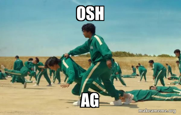 osh ag - Squid Game Ali Holding Seong Meme Generator