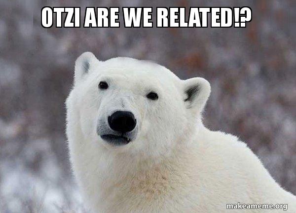 Otzi are we related!? - Popular Opinion Polar Bear Meme Generator