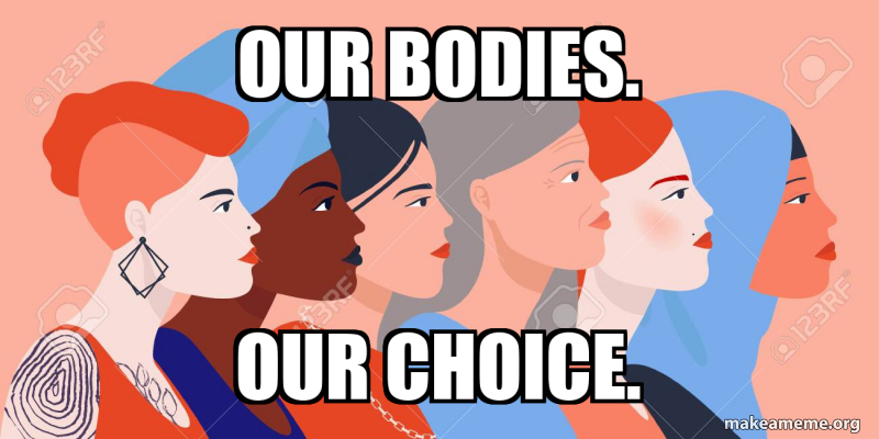 our bodies. our choice. Meme Generator