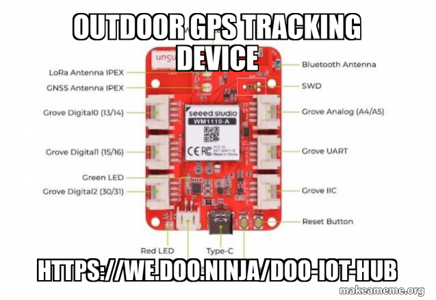 Outdoor gps tracking device https://we.doo.ninja/doo-iot-hub Meme Generator