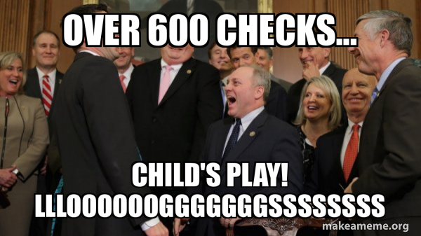 Over 600 checks... CHILD'S PLAY! LLLOOOOOOGGGGGGGSSSSSSSS - And then we ...