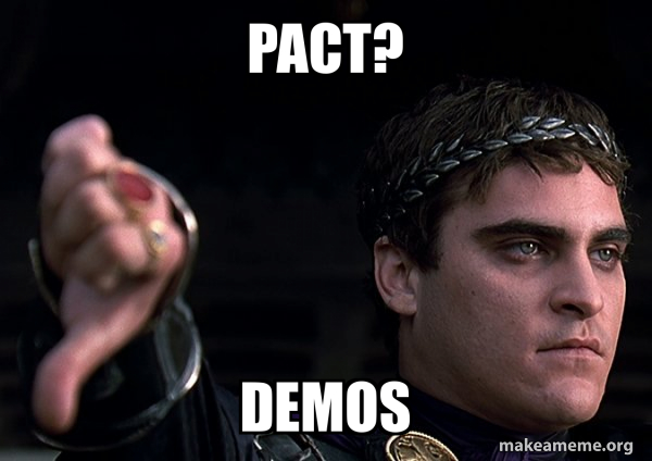 Pact? Demos - Downvoting Roman Meme Generator