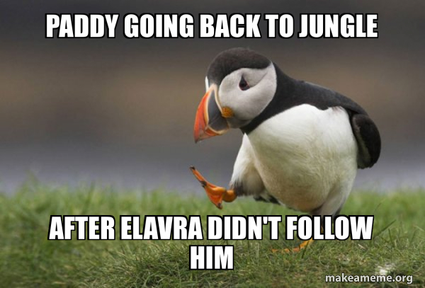 Paddy going back to jungle After Elavra didn't follow him - Unpopular ...
