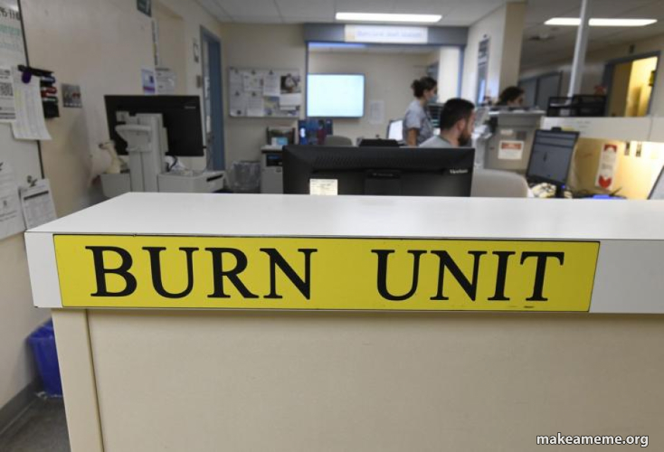 - Paging Rob Parisian to the burn unit. Meme Generator