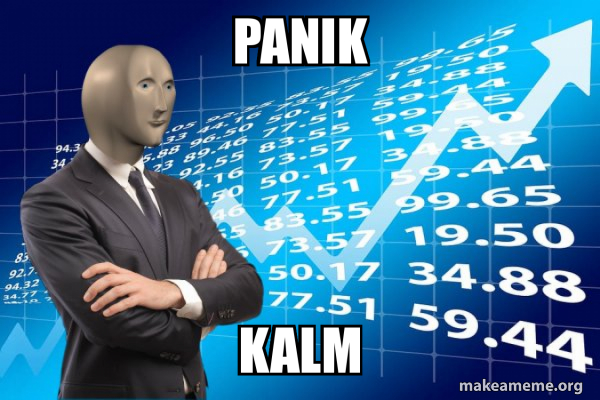 Panik Kalm - Stonks Only Go Up Meme Generator