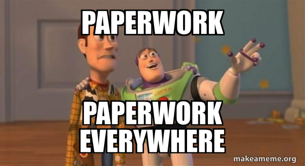Paperwork Paperwork Everywhere - Buzz and Woody (Toy Story) Meme Meme ...