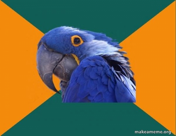- Paranoid Parrot Meme Generator