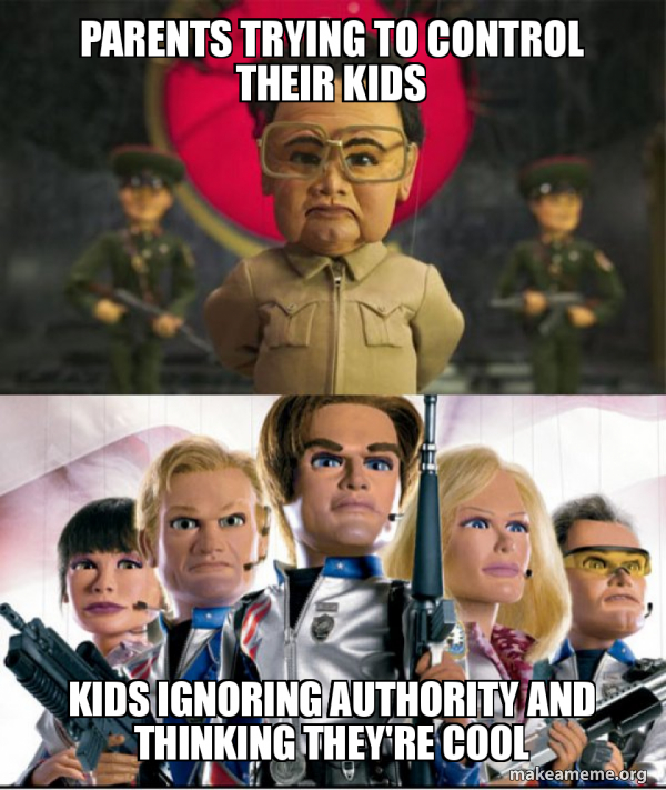 parents trying to control their kids kids ignoring authority and ...