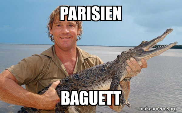 Parisien Baguett - Steve irwin Meme Generator