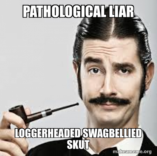 Pathological Liar Loggerheaded swagbellied skut Meme Generator