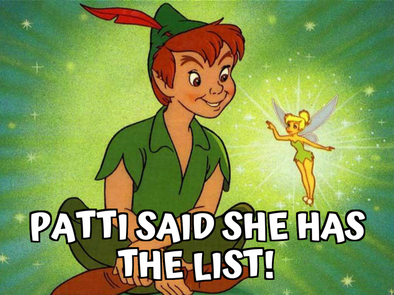 Patti said she has the list! Meme Generator