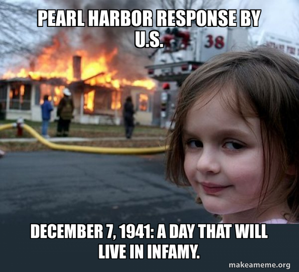 Pearl Harbor Response by U.S. December 7, 1941: A day that will live in ...