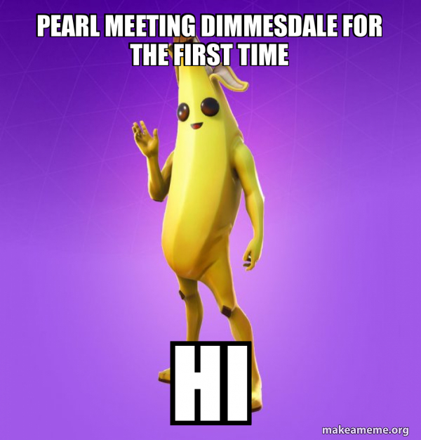 Pearl meeting Dimmesdale for the first time Hi - Peely Meme Generator