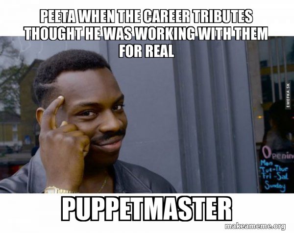 Peeta when the Career tributes thought he was working with them for ...