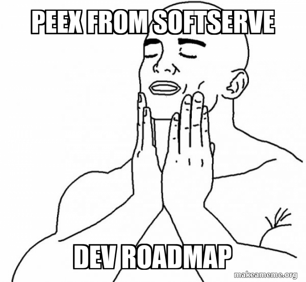 Peex from SoftServe Dev Roadmap - Feels Good Meme Generator