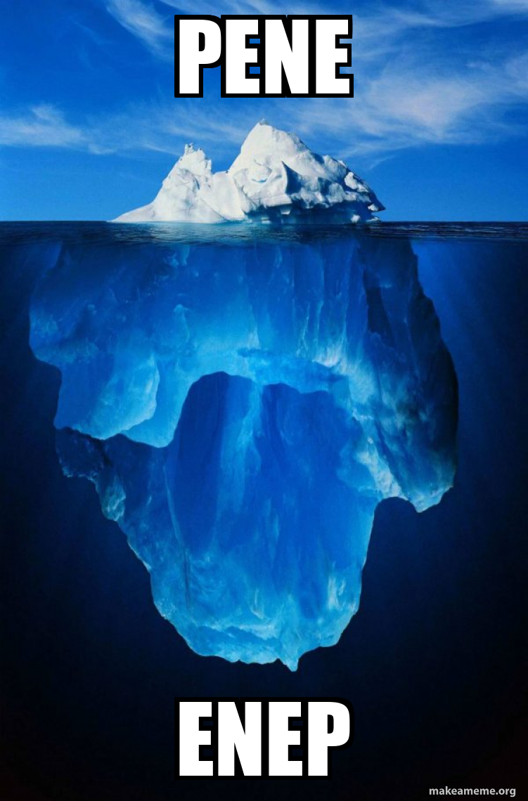 pene enep - Iceberg Meme Generator