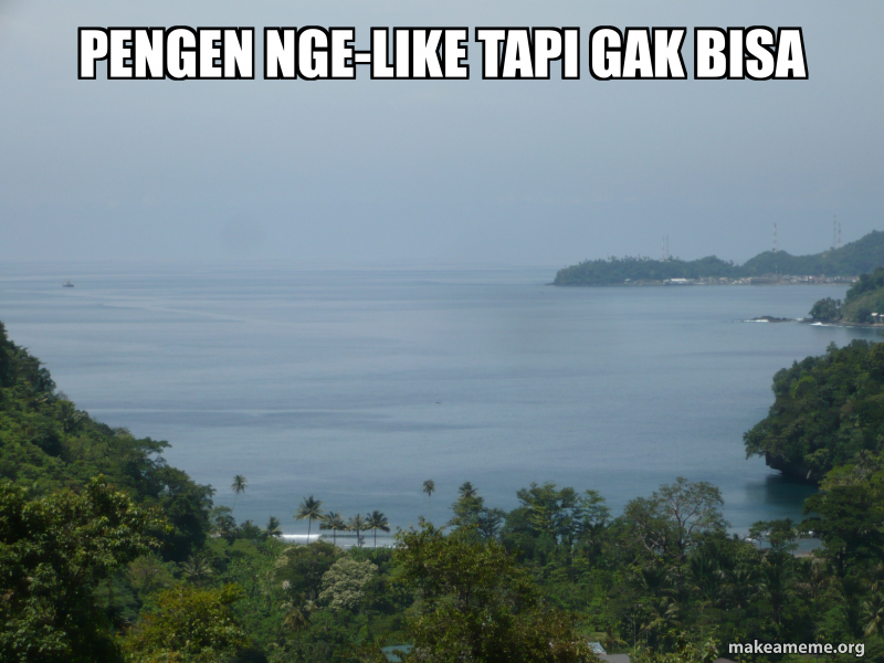 PENGEN NGE-LIKE TAPI GAK BISA Meme Generator