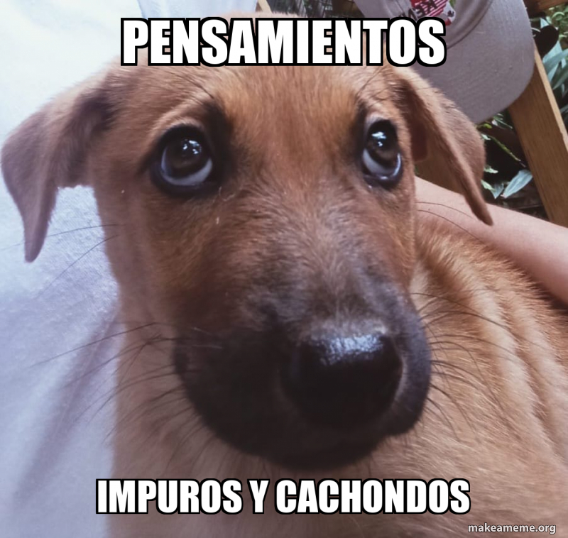 Pensamientos Impuros y cachondos Meme Generator