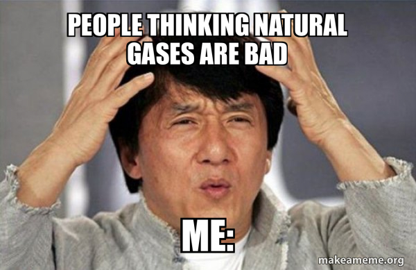 People thinking Natural gases are bad me: - Jackie Chan Why? Meme Generator