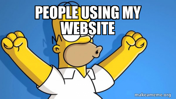 People Using my website - Happy Homer Meme Generator
