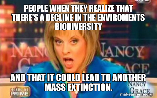 People when they realize that there's a decline in the enviroments ...