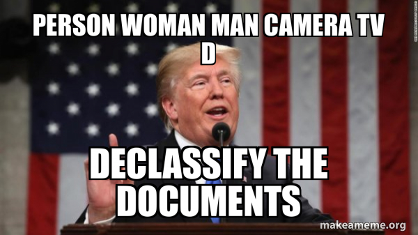 Person Woman Man Camera TV D Declassify the documents - Donald Trump ...