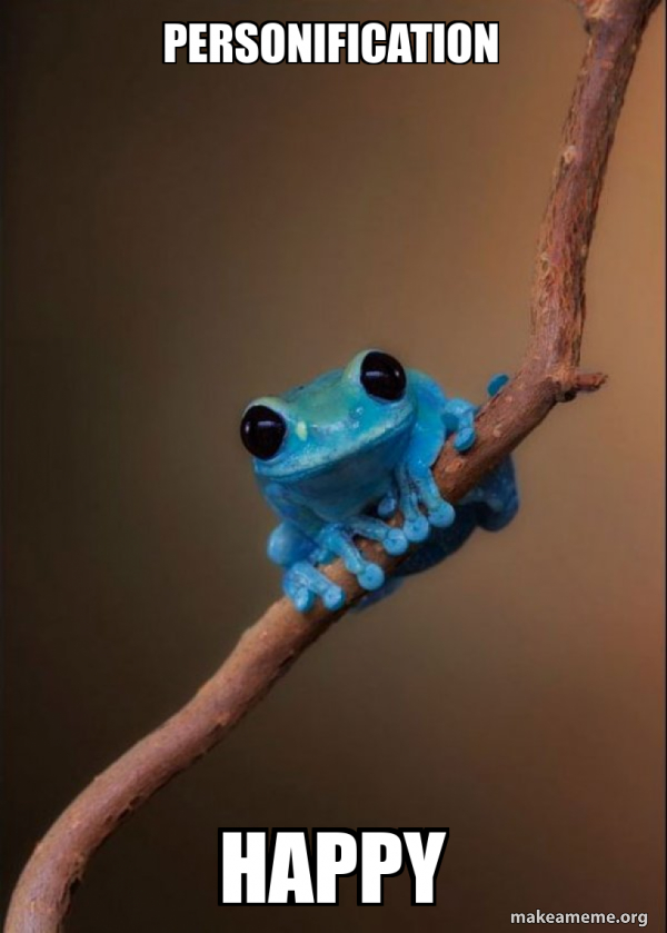 Personification Happy - Small Fact Frog Meme Generator