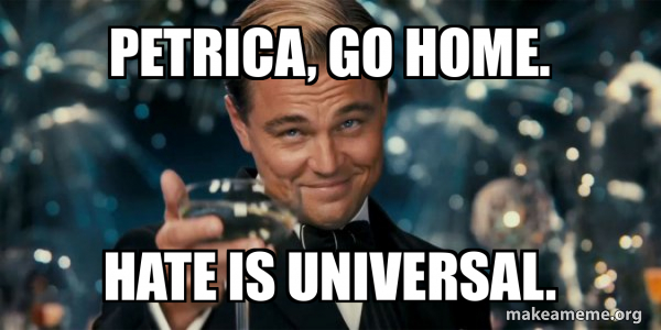 Petrica, go home. Hate is universal. - Great Gatsby Reaction - Leonardo ...
