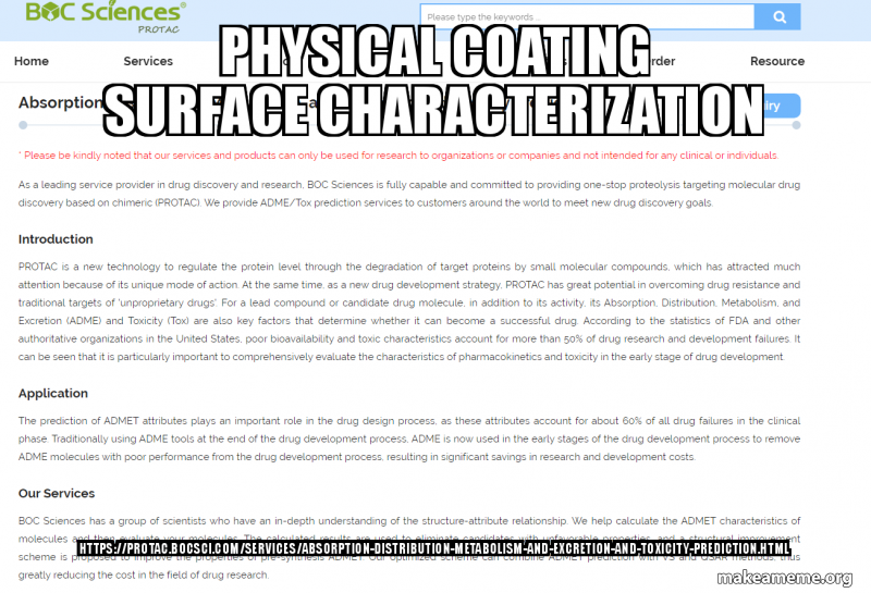 Physical Coating Surface Characterization https://protac.bocsci.com ...