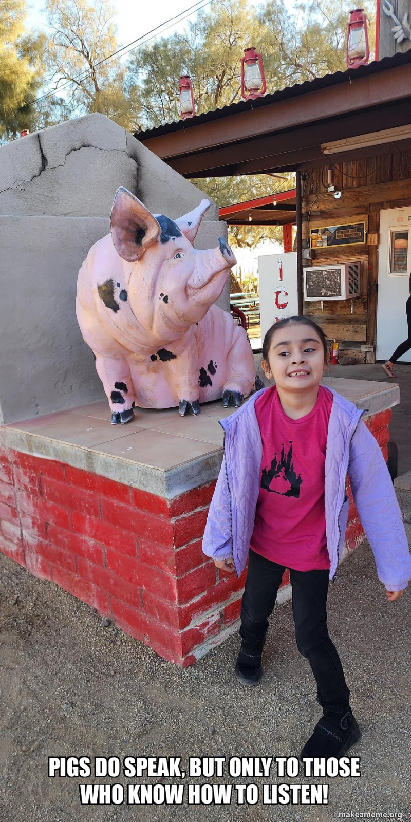 pigs do speak, but only to those who know how to listen! Meme Generator