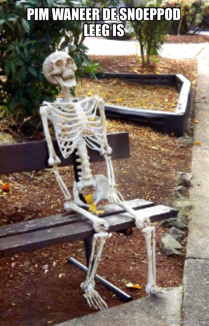 pim waneer de snoeppod leeg is Meme Generator
