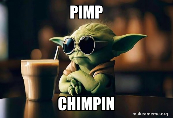 pimp chimpin - Cool Yoda (Sunglasses) | Make a Meme