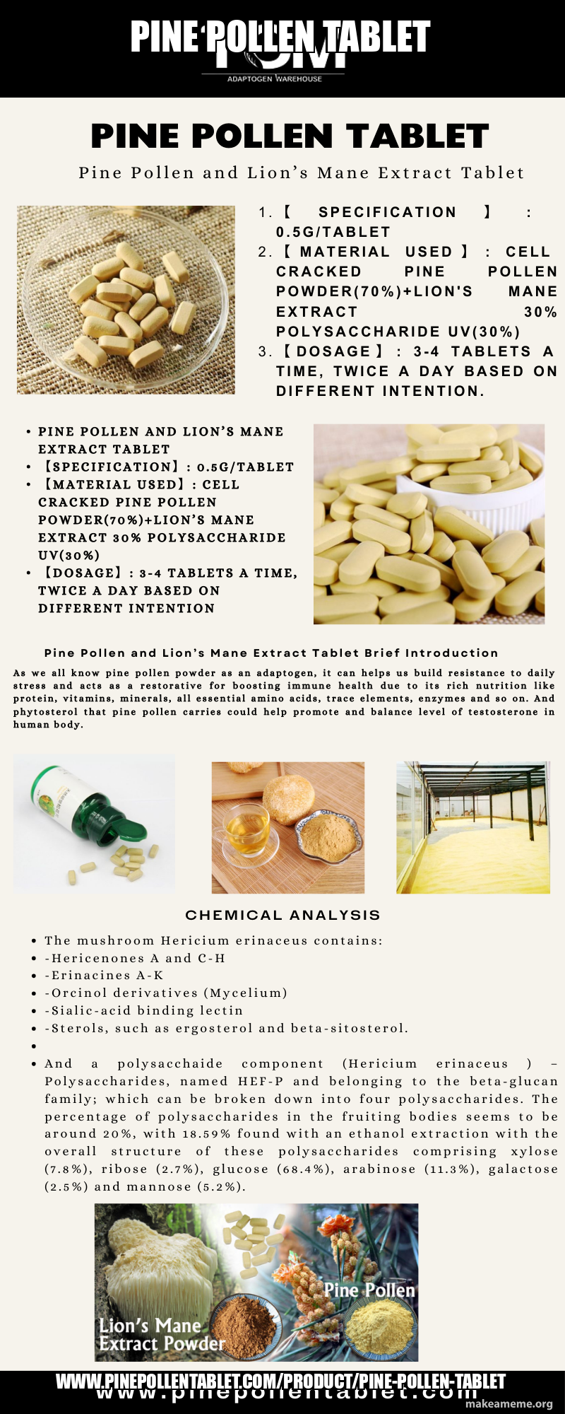 pine pollen tablet www.pinepollentablet.com/product/pine-pollen-tablet ...