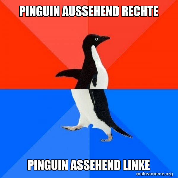 pinguin aussehend rechte pinguin assehend linke - Socially Awesome ...