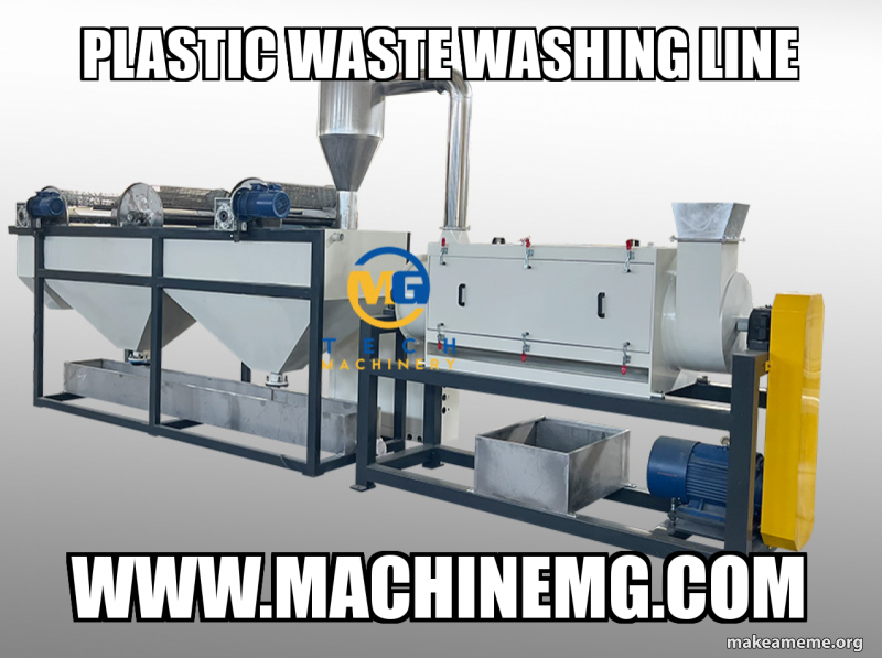 Plastic waste washing line www.machinemg.com Meme Generator