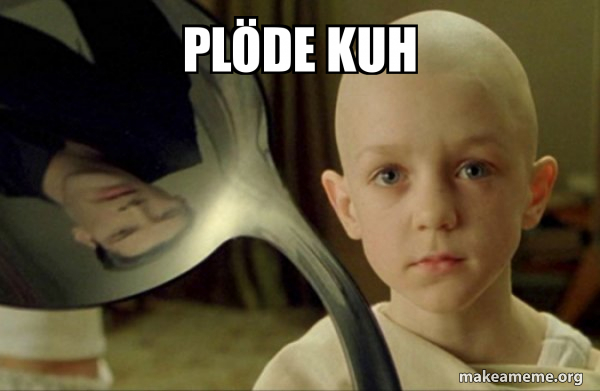 PlÃ¶de Kuh - There is no Spoon Meme Generator