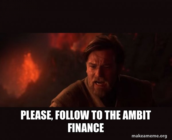 Please, follow to the Ambit Finance - Obi-Wan Kenobi - You Were The ...