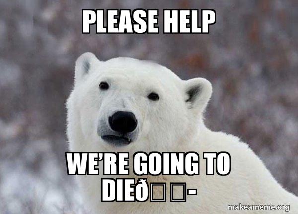 Please help Weâ€™re going to dieðŸ˜­ - Popular Opinion Polar Bear Meme ...